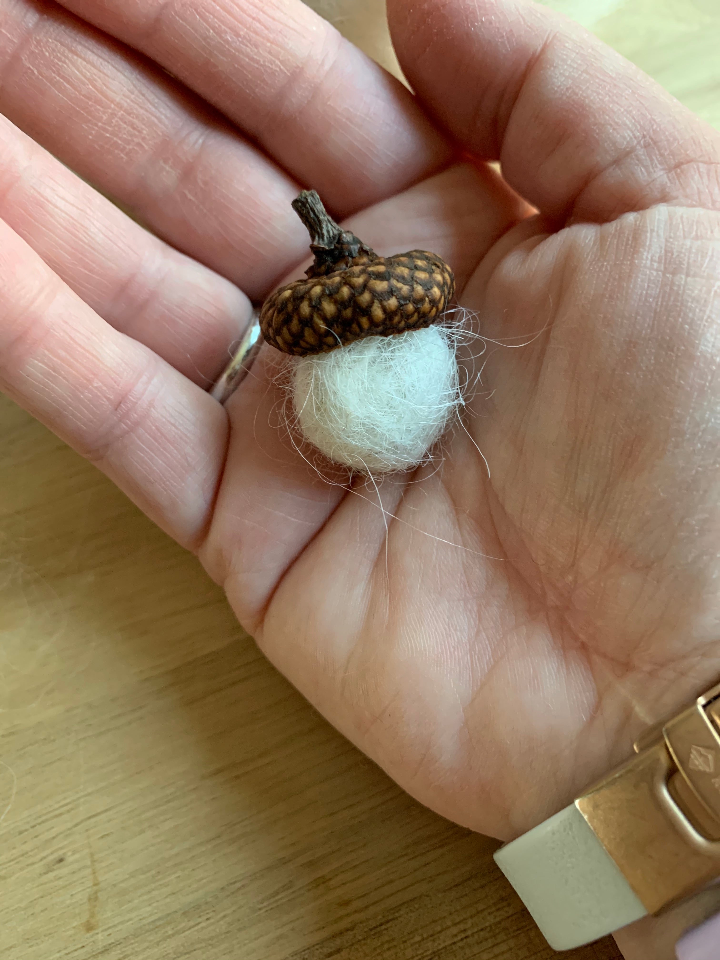 Felting with Our Wool Acorn Kits – Needle + Purl